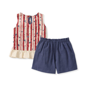 Stars & Stripes Girl Tank & Shorts Set – Burt's Bees Baby