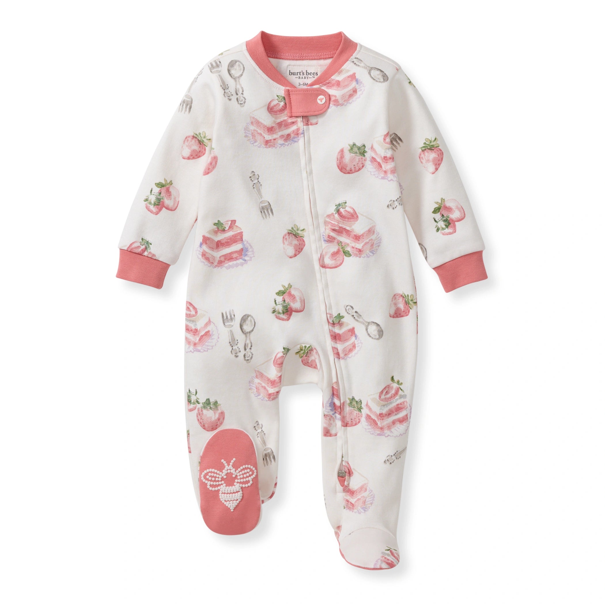 Strawberry Cakes Organic Cotton Sleep & Play – Burt's Bees Baby